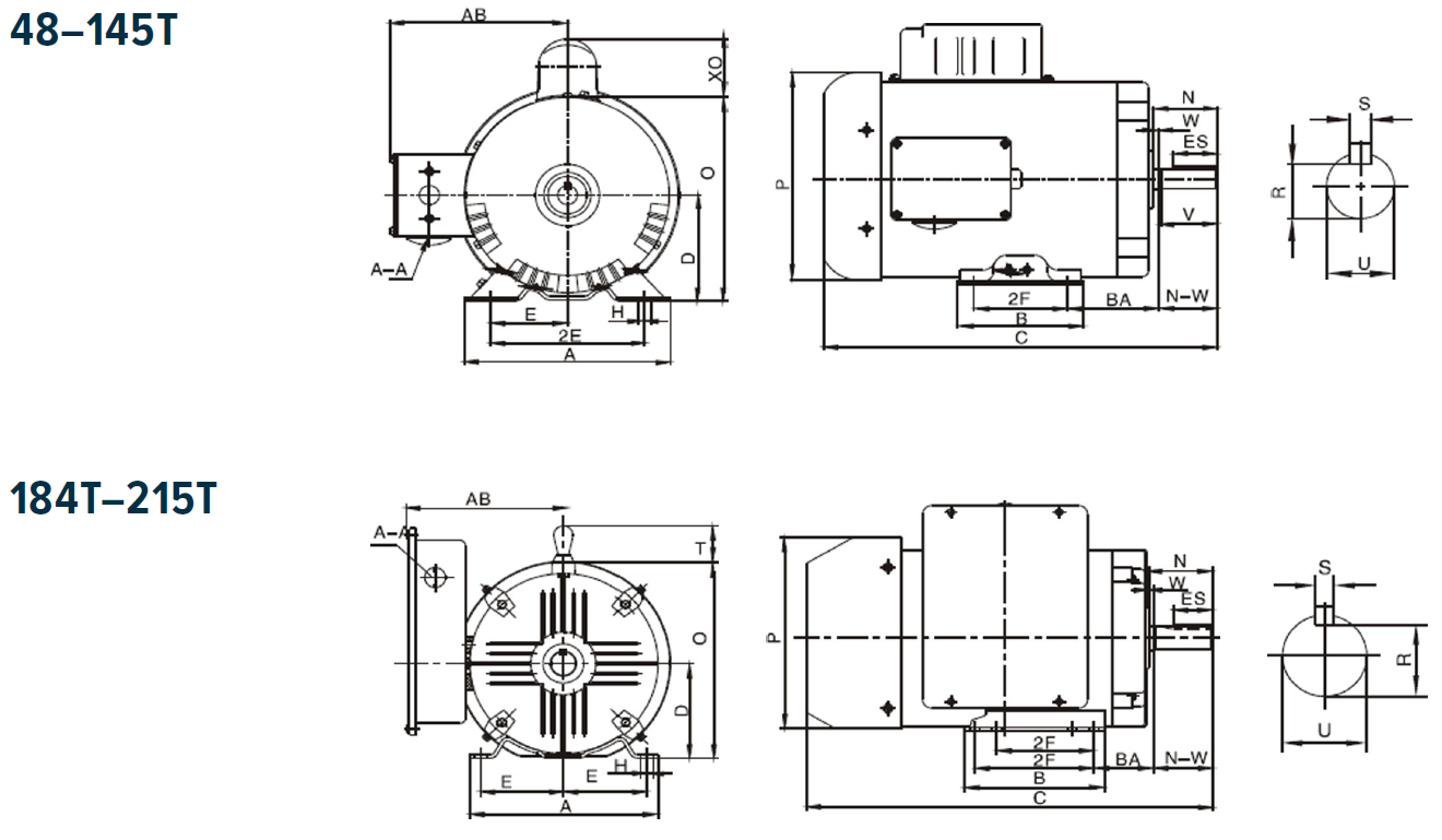 Single-Phase TEFC Rolled Steel Motors - PT. Rekayasa Mekanikal Industri
